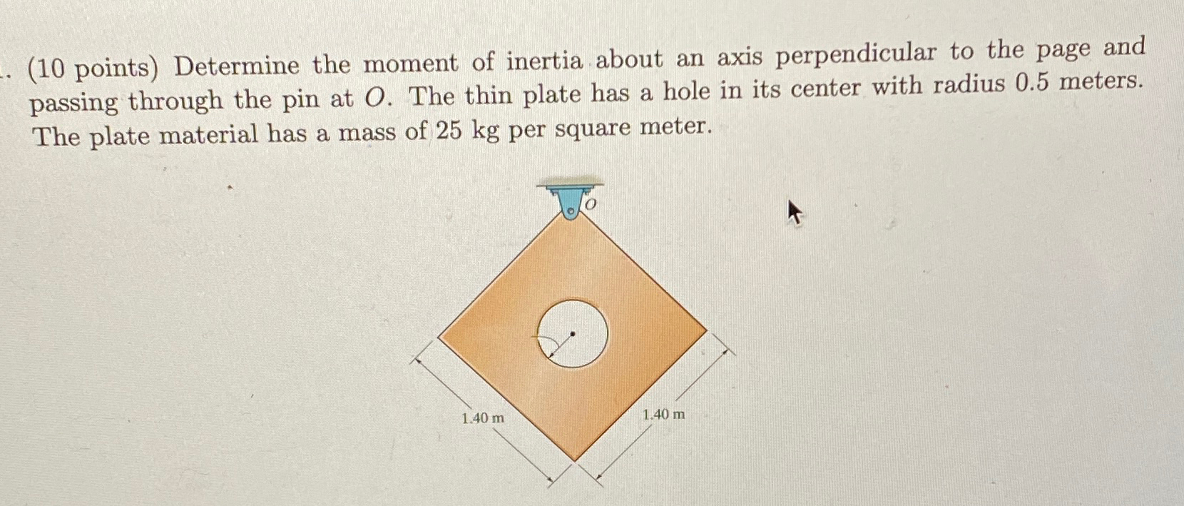 Solved Determine the moment of inertia about an axis | Chegg.com