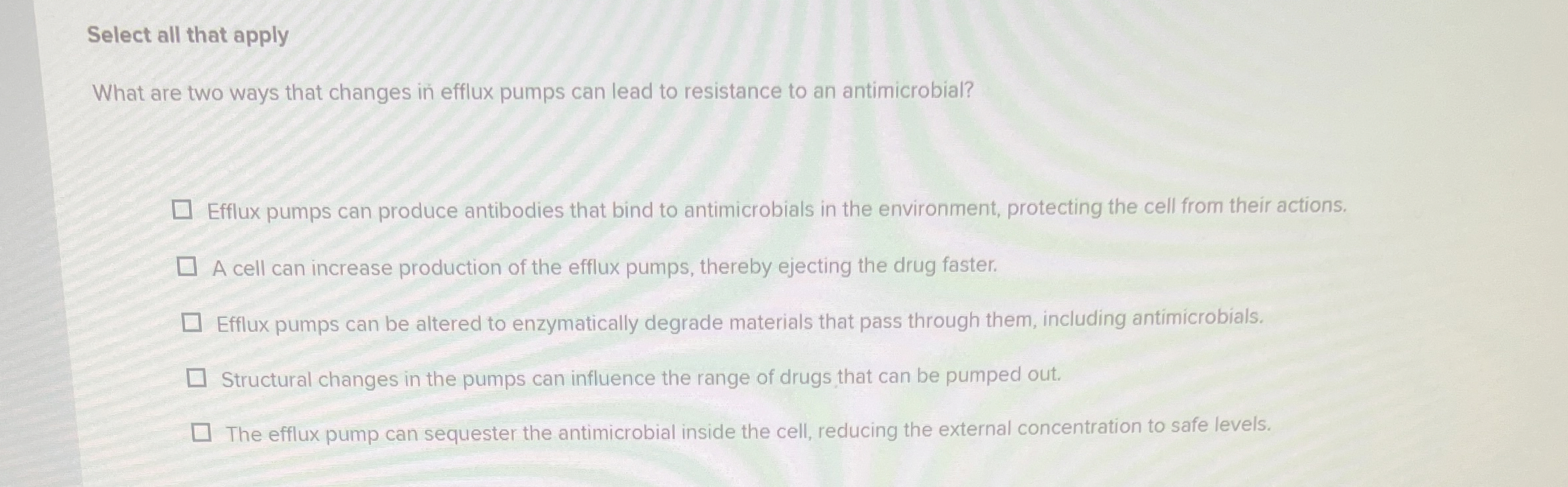 Solved Select all that applyWhat are two ways that changes | Chegg.com