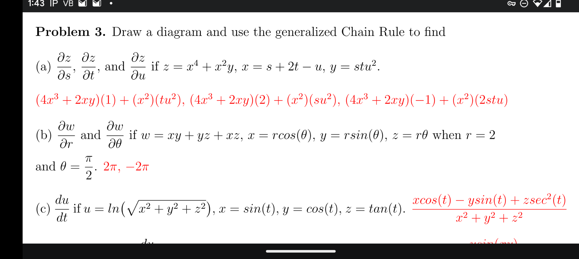 Solved Problem 3. Draw a diagram and use the generalized | Chegg.com