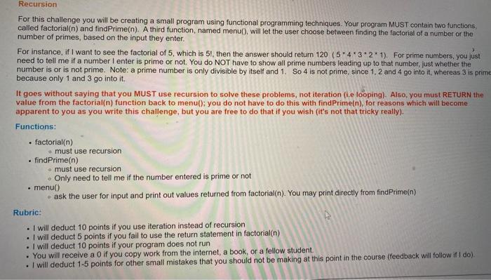 Solved For this challenge you will be creating a small | Chegg.com