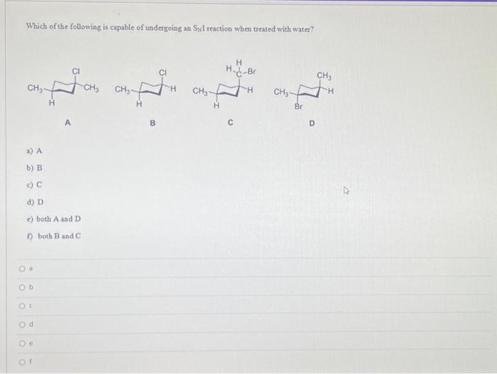 Solved Which of the following is capable of undergoing an | Chegg.com
