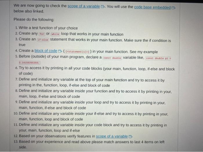Solved The variable in main The variable in the function The | Chegg.com