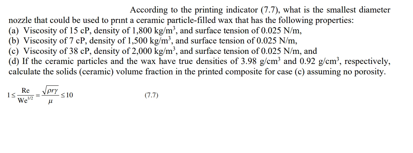 Solved According to the printing indicator (7.7), ﻿what is | Chegg.com