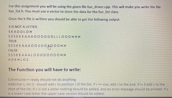 Solved For this assignment you will be using the given file | Chegg.com