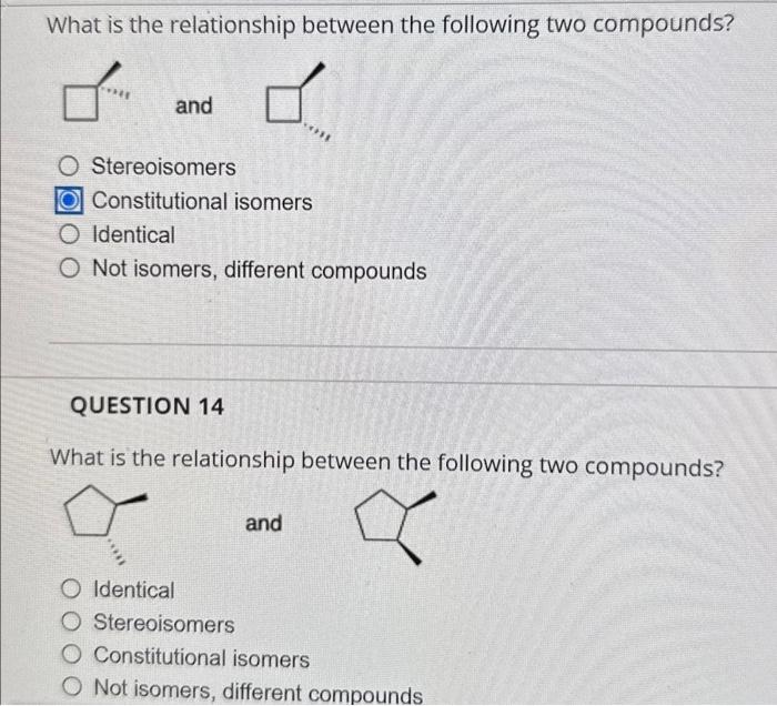Solved What is the relationship between the following two | Chegg.com