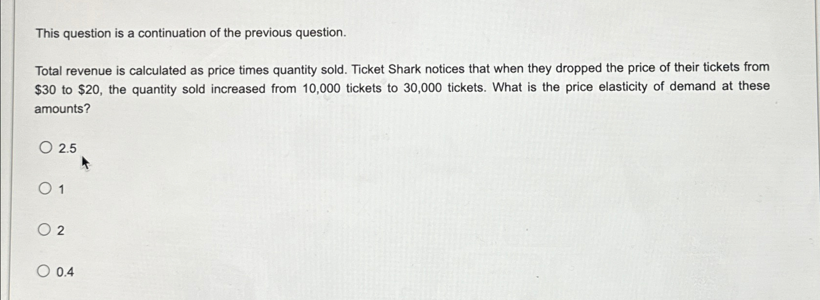 Solved This question is a continuation of the previous | Chegg.com