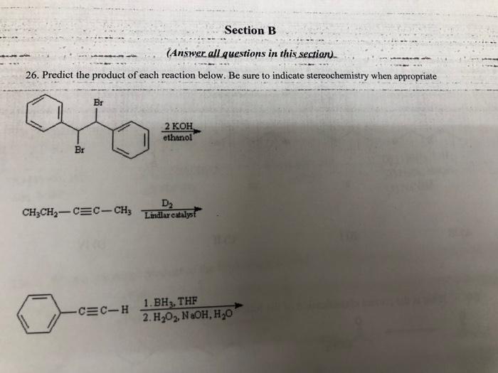Solved ethanol 2KOH Lindlar catalyst D2 | Chegg.com