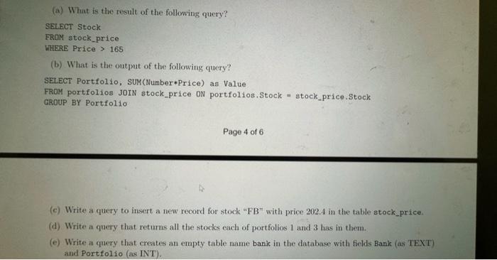 Solved 2. Consider the following two tables in an sqlite | Chegg.com Solved 2. Consider the following two tables in an sqlite | Chegg.com