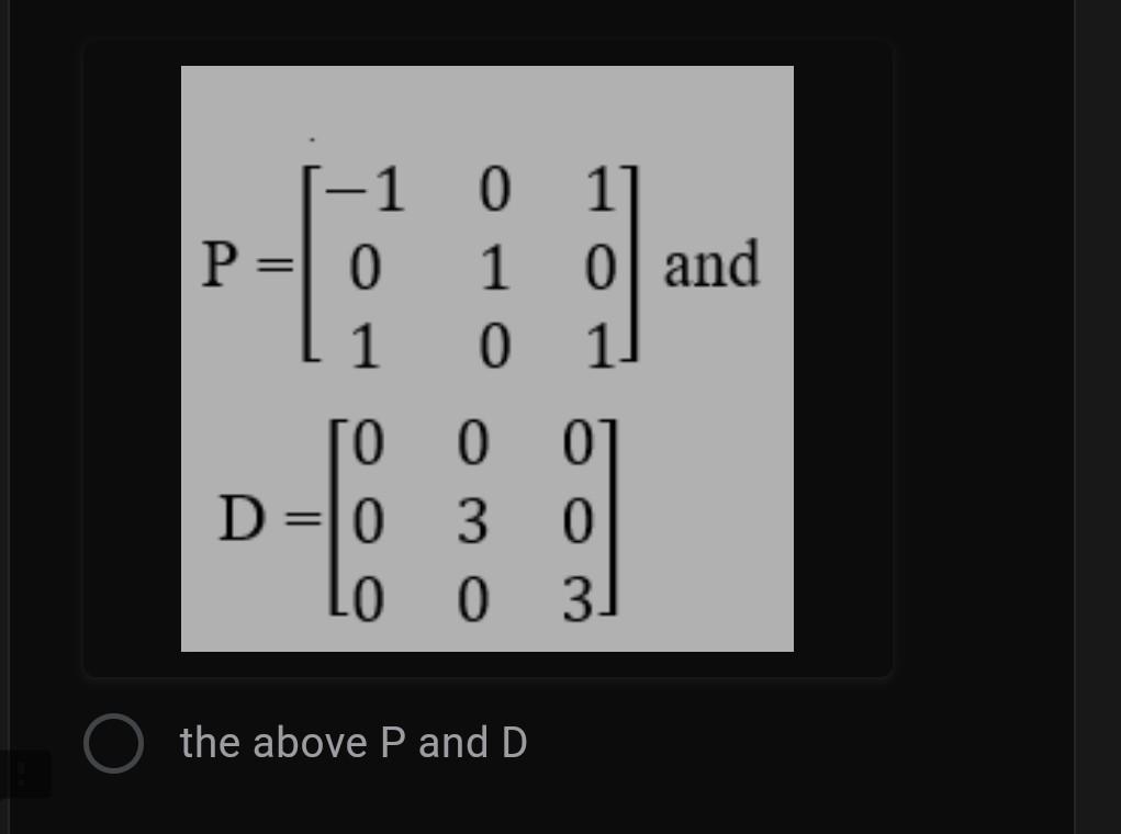 Solved Let A Be A 3x3 Diagonalizable Matrix With 