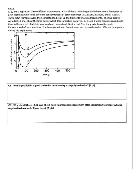 Solved Part 3 This graph was built from one experiment on | Chegg.com