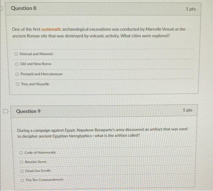 D Question 8 1 pts One of the first systematic | Chegg.com