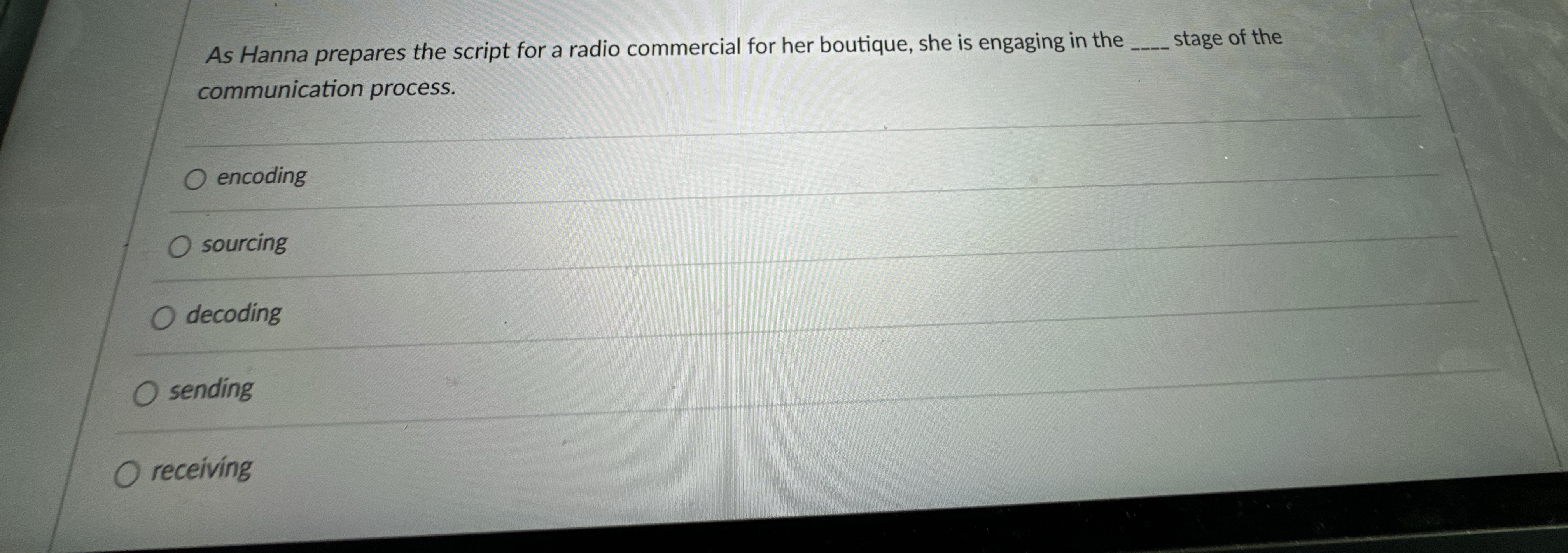 Solved As Hanna prepares the script for a radio commercial | Chegg.com