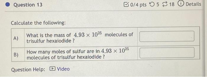 Solved Question 13 Calculate the following: A) What is the | Chegg.com