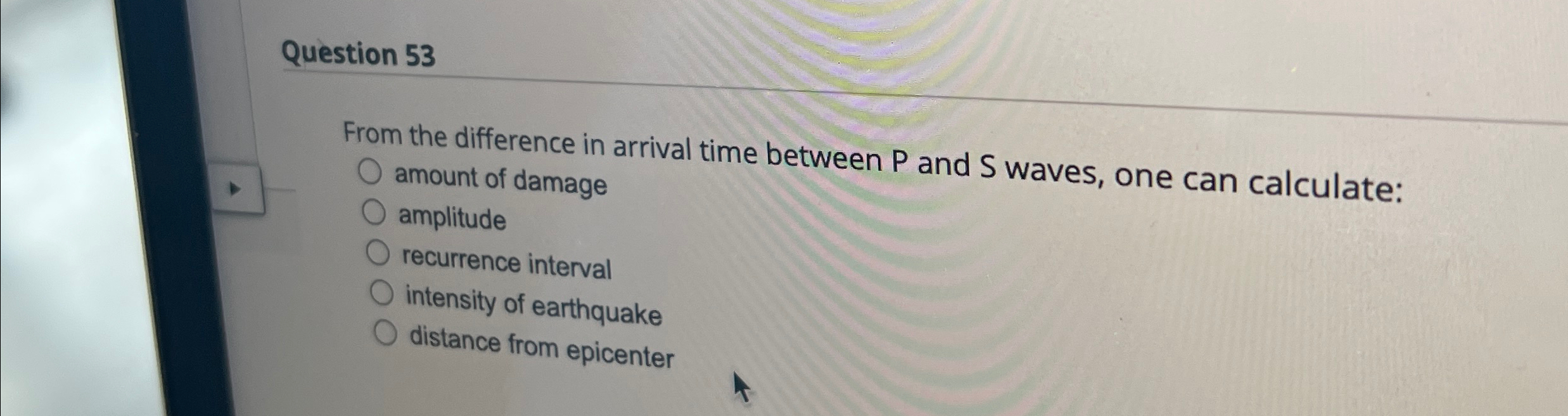 Solved Question 53From the difference in arrival time | Chegg.com