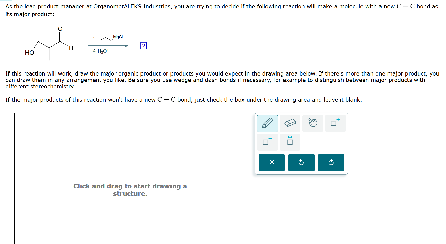 Solved As the lead product manager at OrganometALEKS | Chegg.com