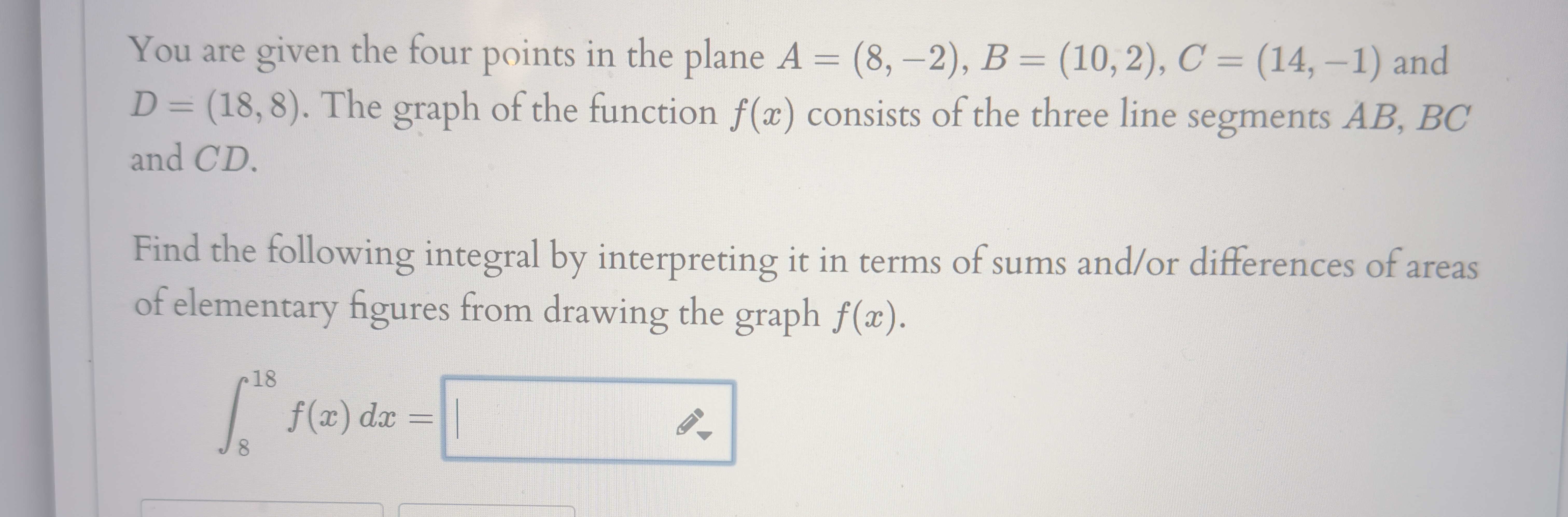 Solved You are given the four points in the plane | Chegg.com