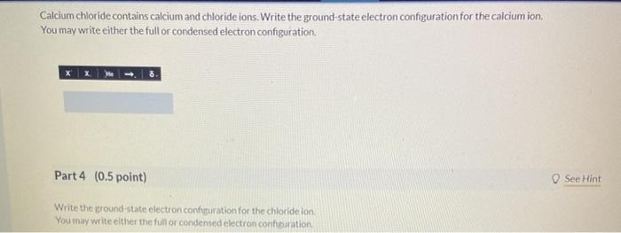 Solved Calcium chloride contains calcium and chloride ions. | Chegg.com