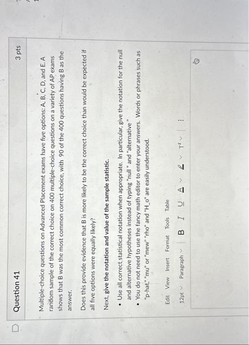 Solved Multiple-choice questions on Advanced Placement exams | Chegg.com