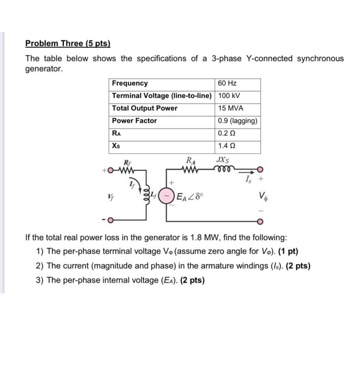 Solved Problem Three ( 5 ﻿pts)The table below shows the | Chegg.com