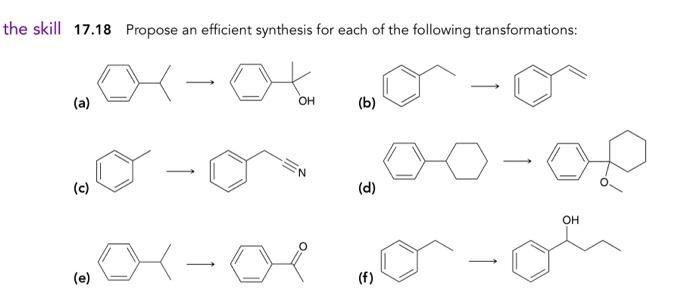Solved the skill 17.18 Propose an efficient synthesis for | Chegg.com