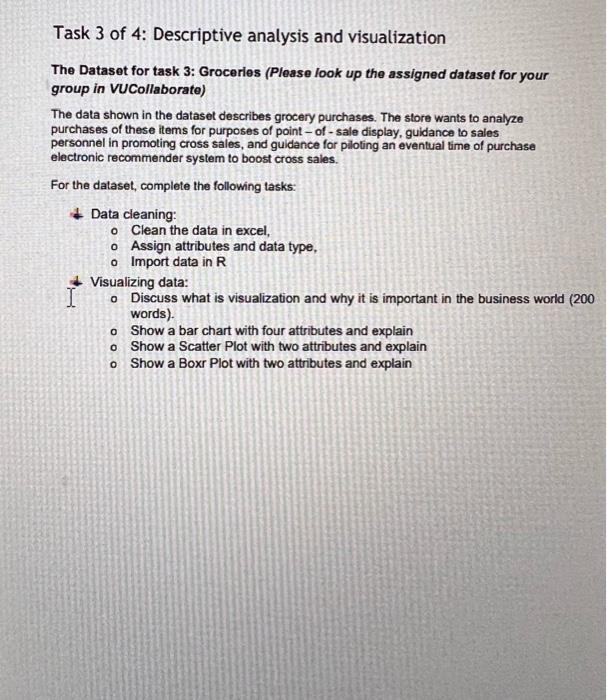 Solved Programming Based On R Task 3 Data Set For Task 3