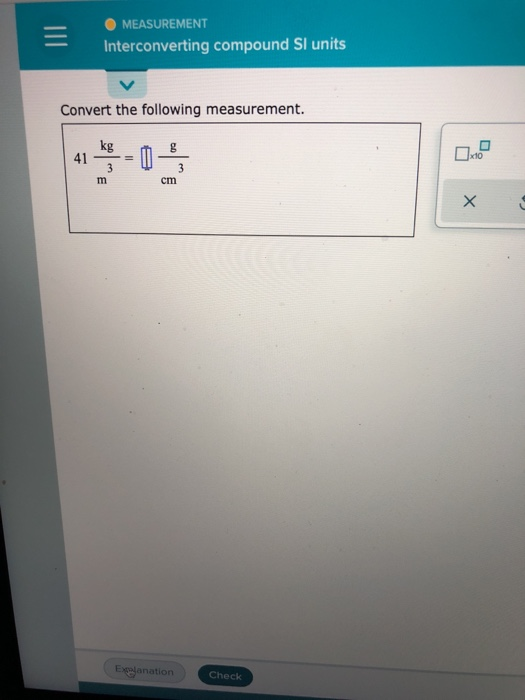 Solved = MEASUREMENT Interconverting compound Sl units | Chegg.com