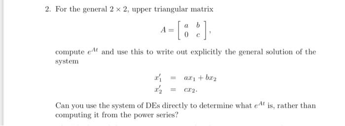 Solved 2. Show that there is no loss of generality in | Chegg.com