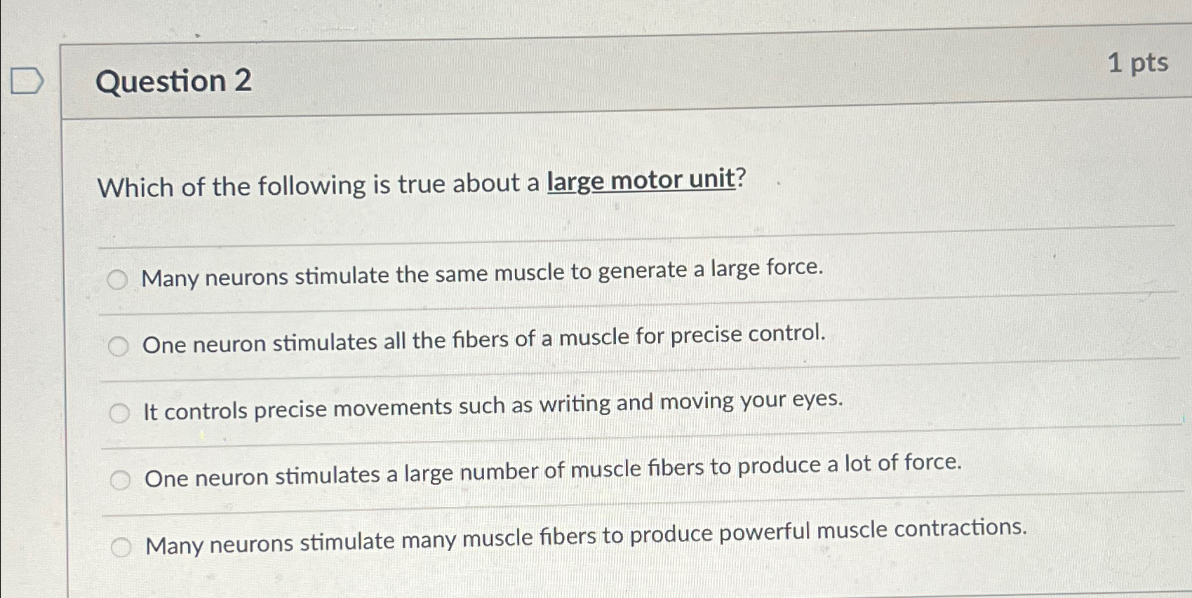 Solved Question 21ptsWhich of the following is true about a | Chegg.com