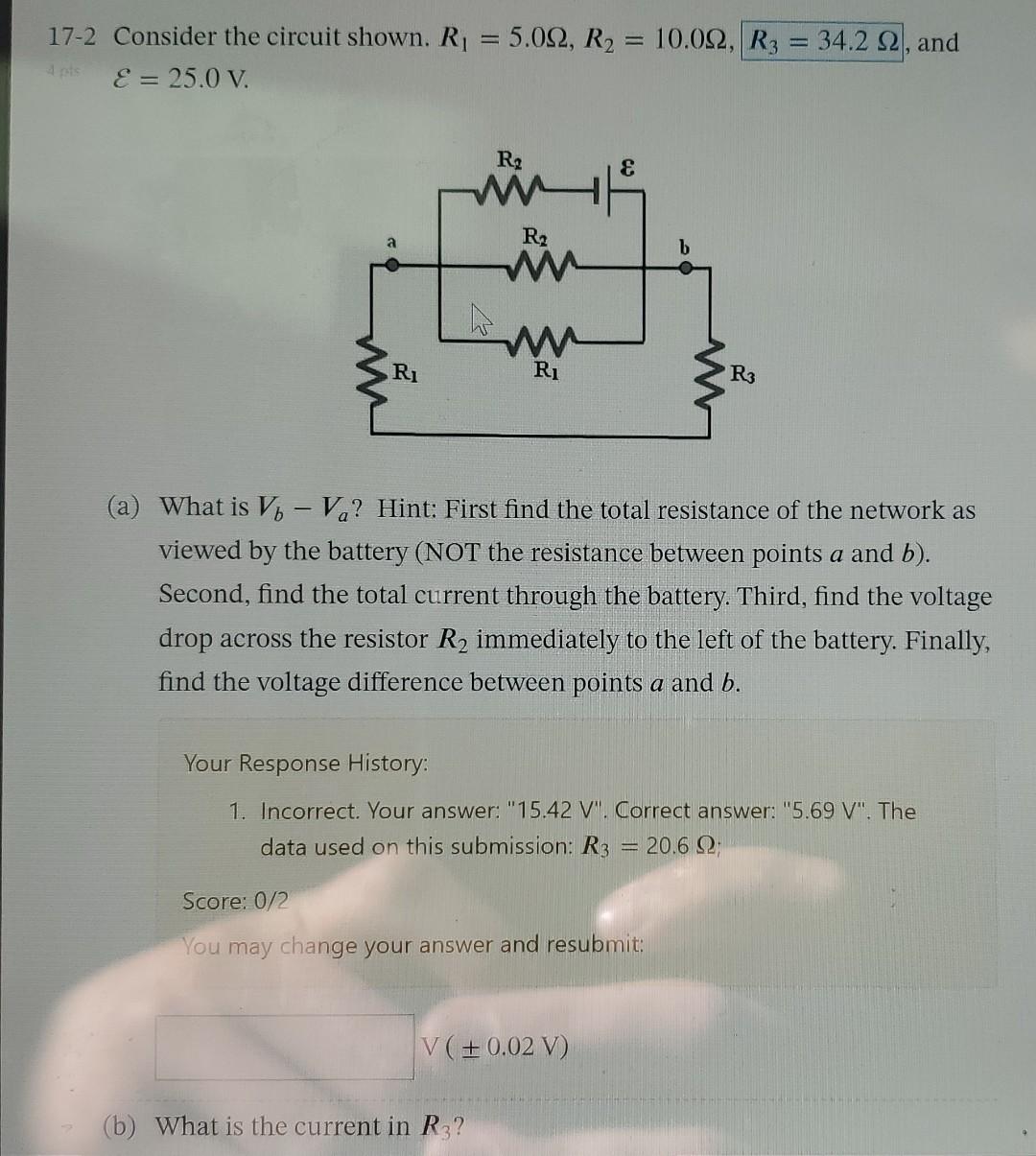 Solved 17-2 Consider the circuit shown. | Chegg.com