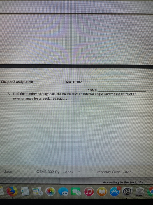 Solved Chapter 2 Assignment MATH 302 NAME: 7. Find the | Chegg.com