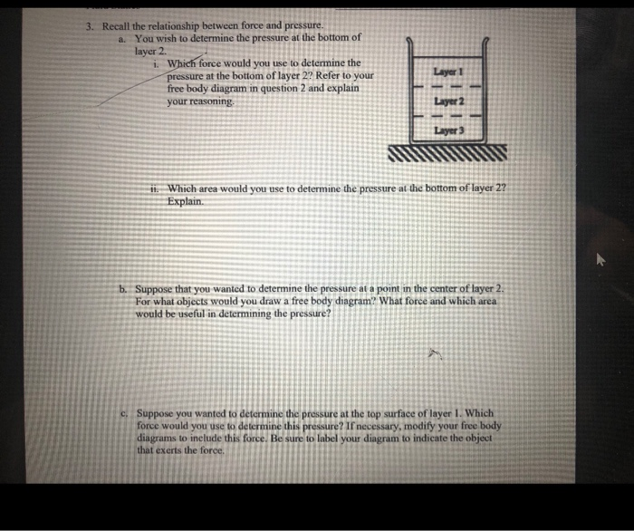 Solved 3. Recall the relationship between force and | Chegg.com