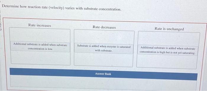 Solved Determine how reaction rate (velocity) varies with | Chegg.com