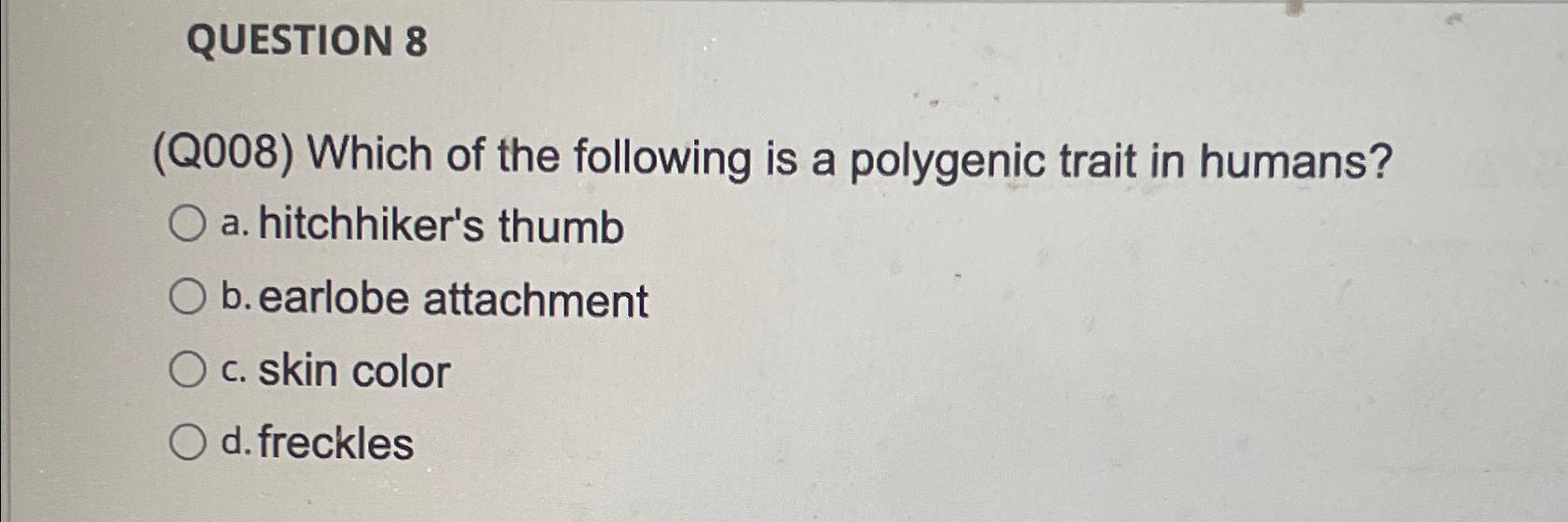 Solved QUESTION 8(Q008) ﻿Which of the following is a | Chegg.com