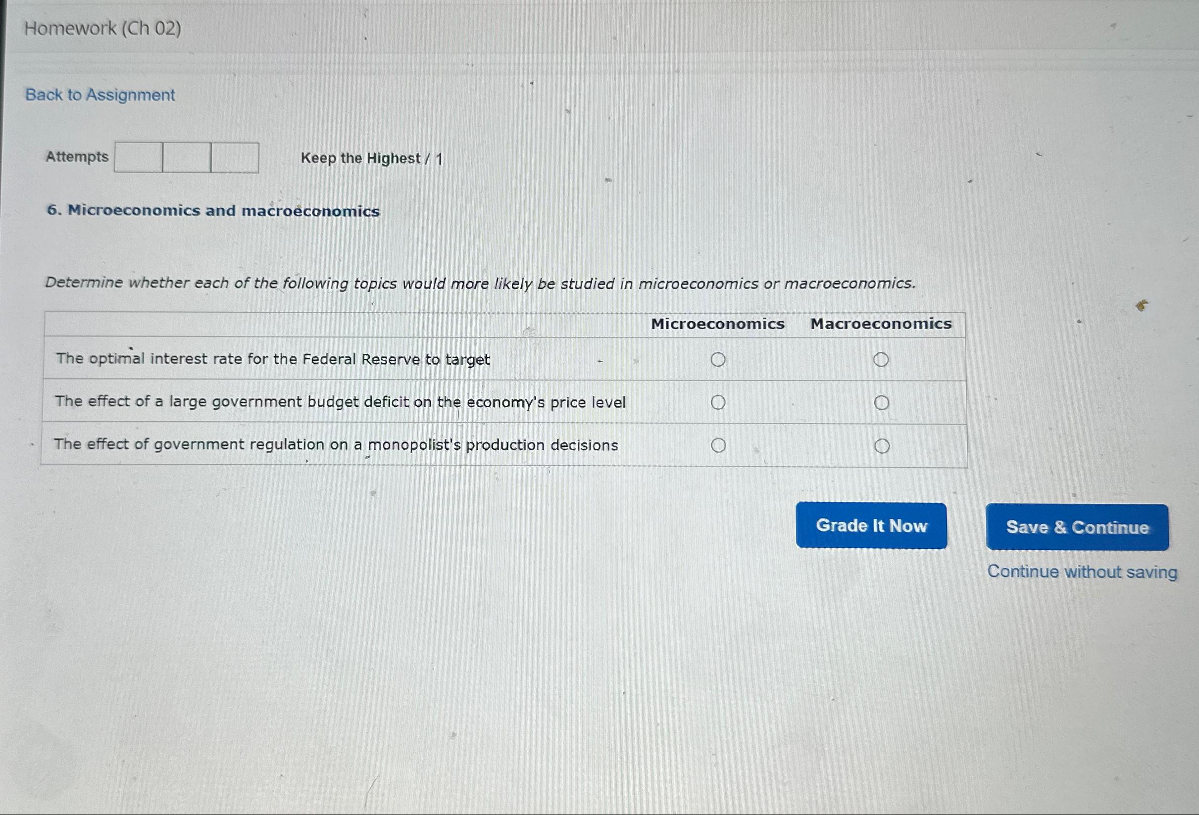 Solved Homework (Ch 02)Back to AssignmentAttemptsKeep the | Chegg.com