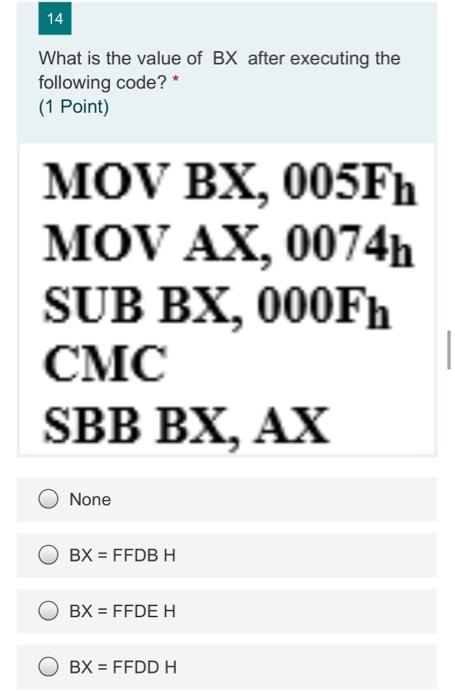 Solved 13 According to the values shown in the DEBUG window, | Chegg.com