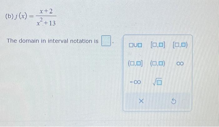 Solved Write the domain in interval notation. (a) | Chegg.com