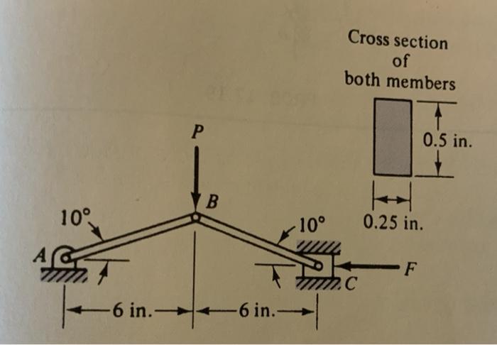 Solved In the mechanism shown, called a toggle joint, a | Chegg.com