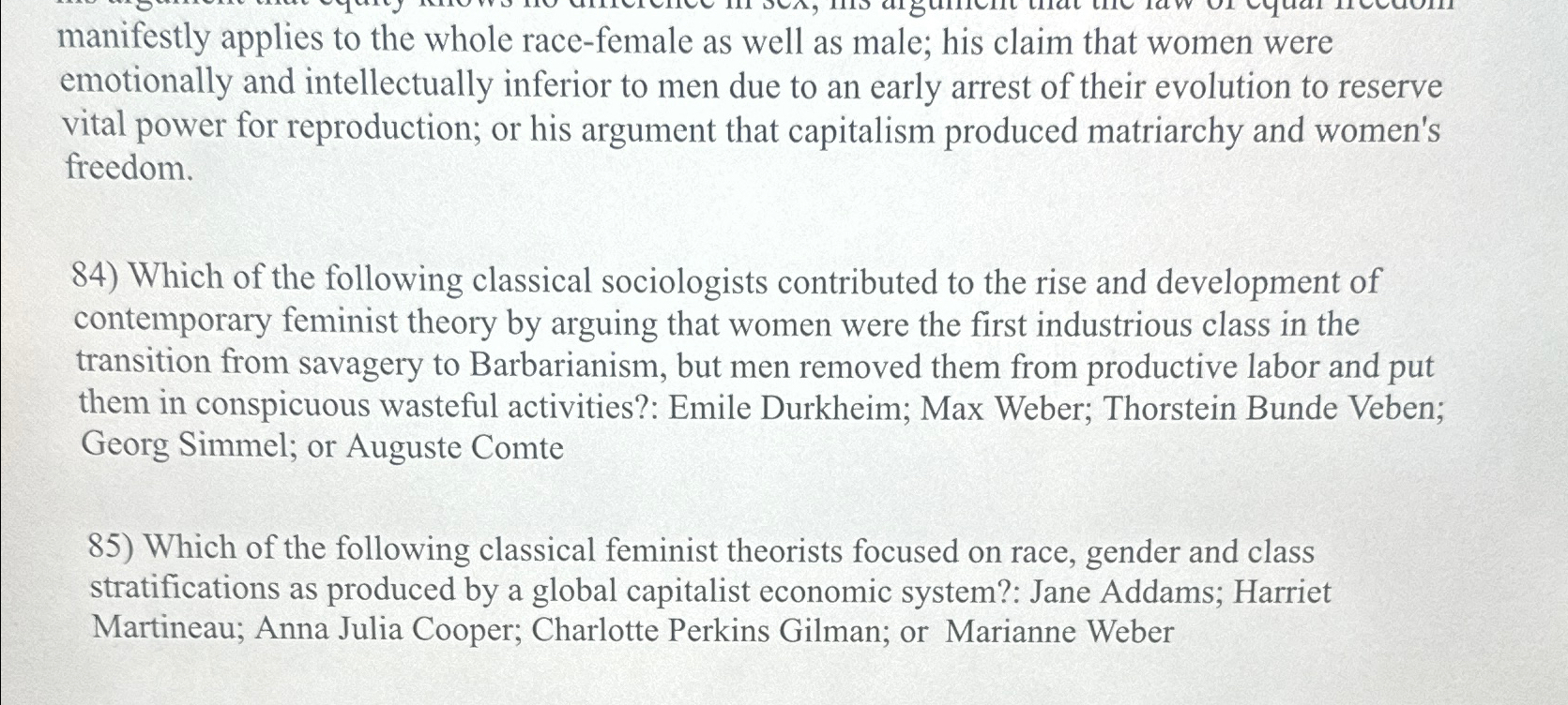 Solved manifestly applies to the whole race-female as well | Chegg.com