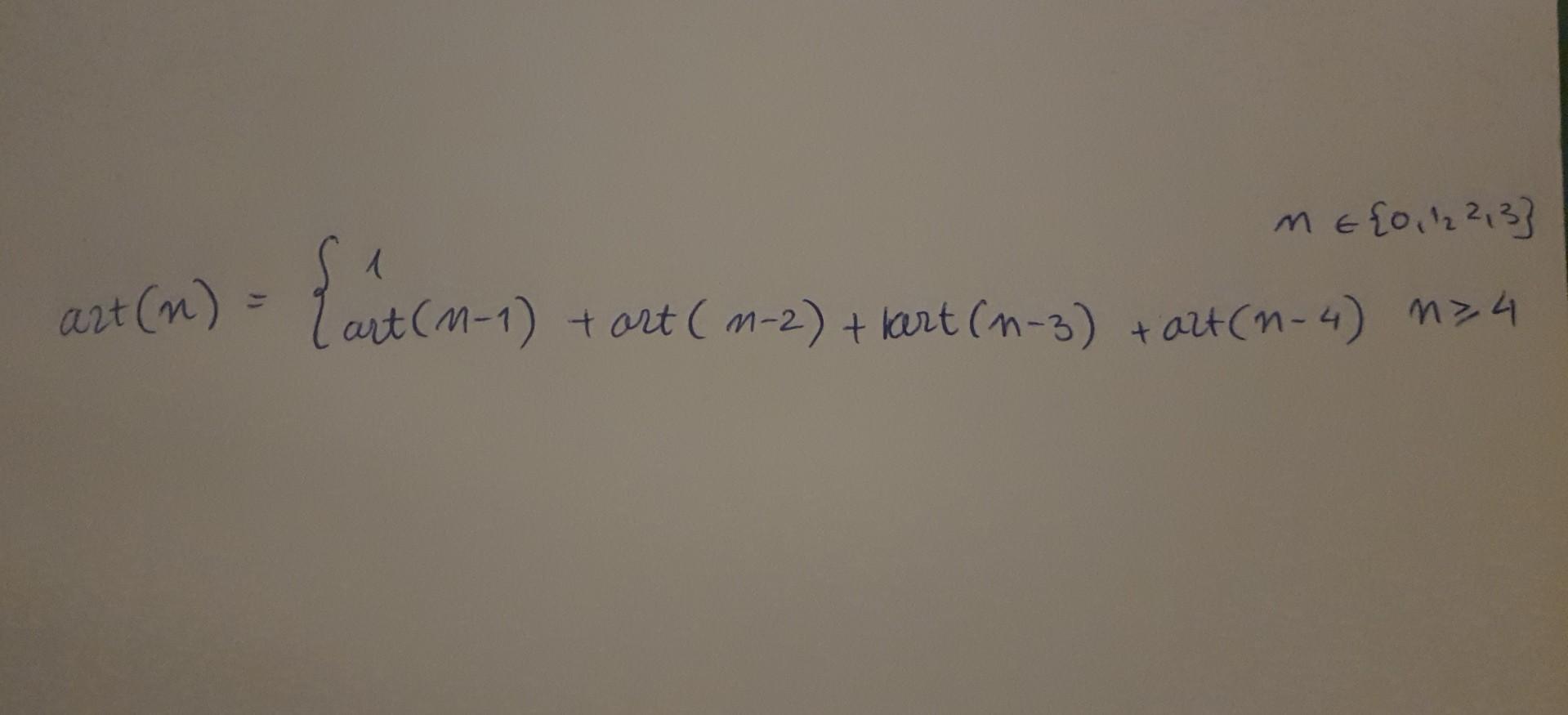 Solved Recursion and dynamic programming: Article numbers | Chegg.com