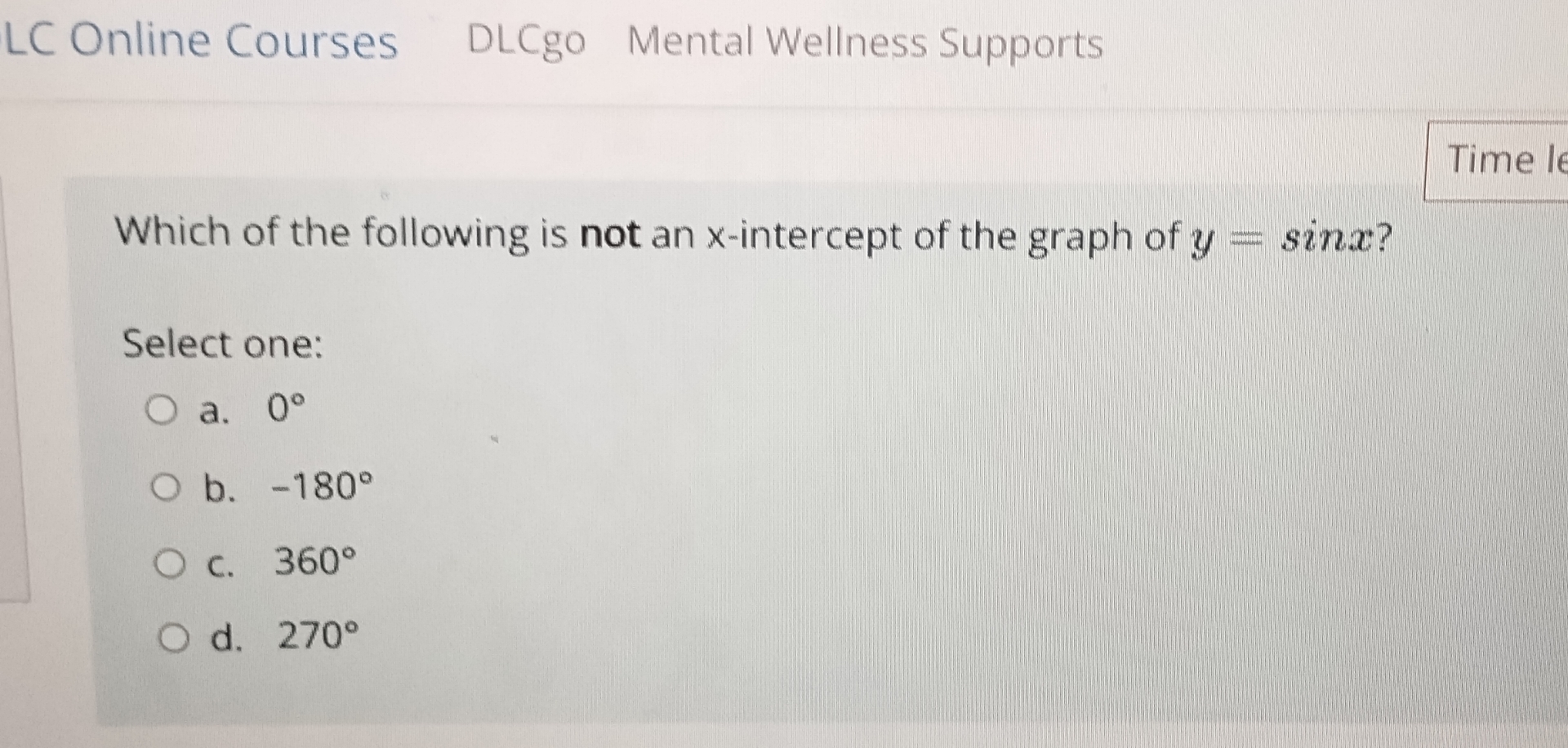 Solved LC Online CoursesDLCgoMental Wellness SupportsWhich | Chegg.com