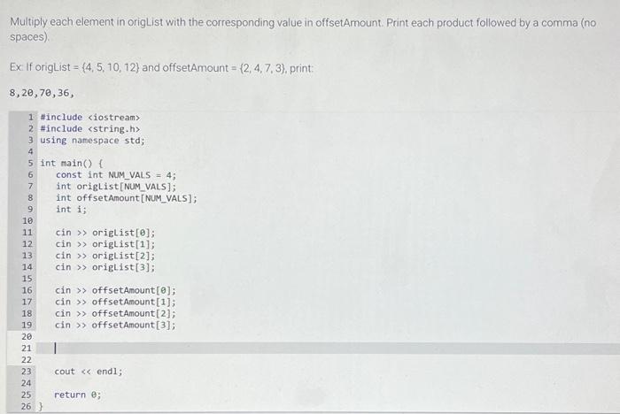 Solved Multiply each element in orighist with the | Chegg.com