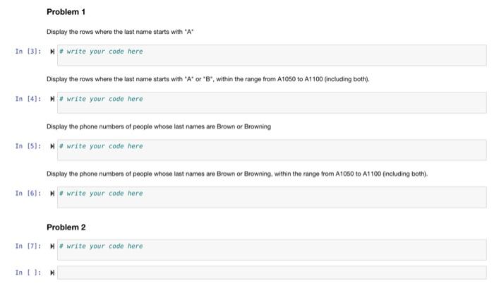 Solved Problem 1 (40 pts): Fill in the blank under Problem 1 | Chegg.com