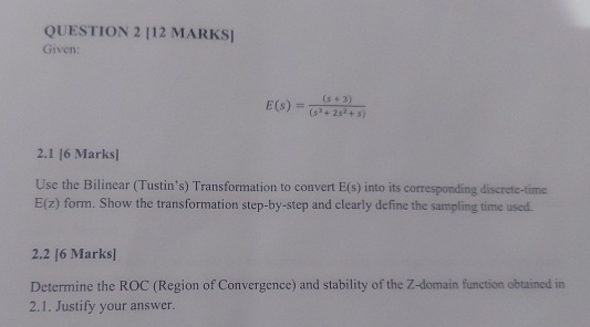 Solved QUESTION 2 [12 | Chegg.com