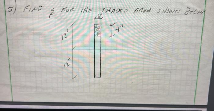 Solved 5. Statics Centroid Problem. Find q for the shaded | Chegg.com
