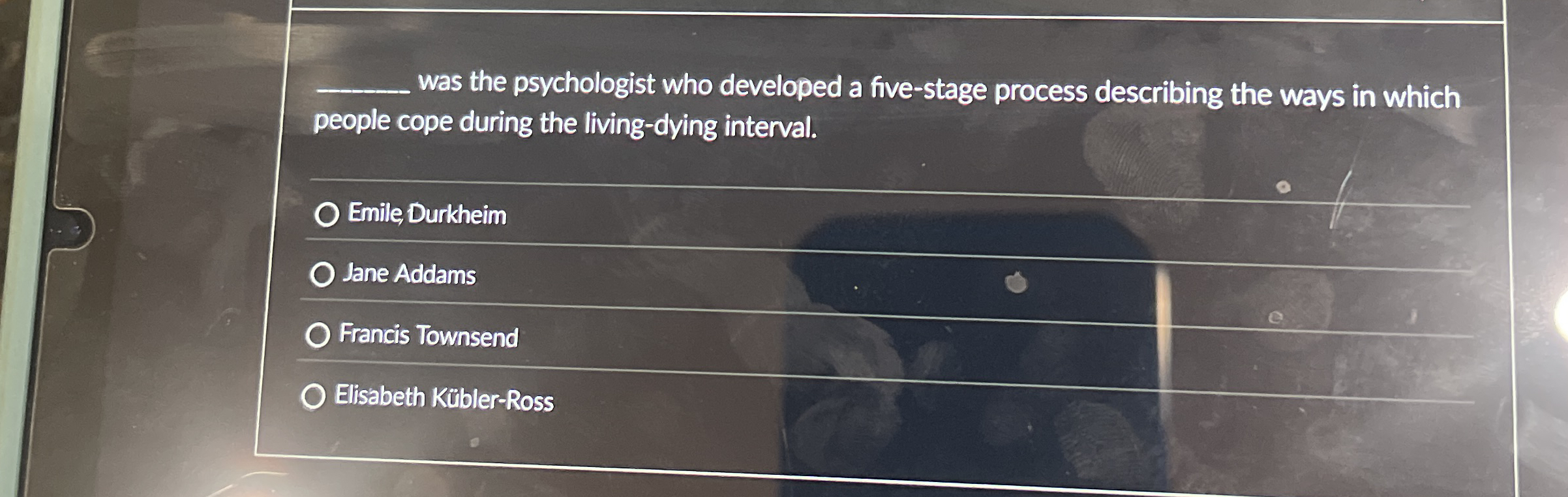 Solved q, ﻿was the psychologist who developed a five-stage | Chegg.com