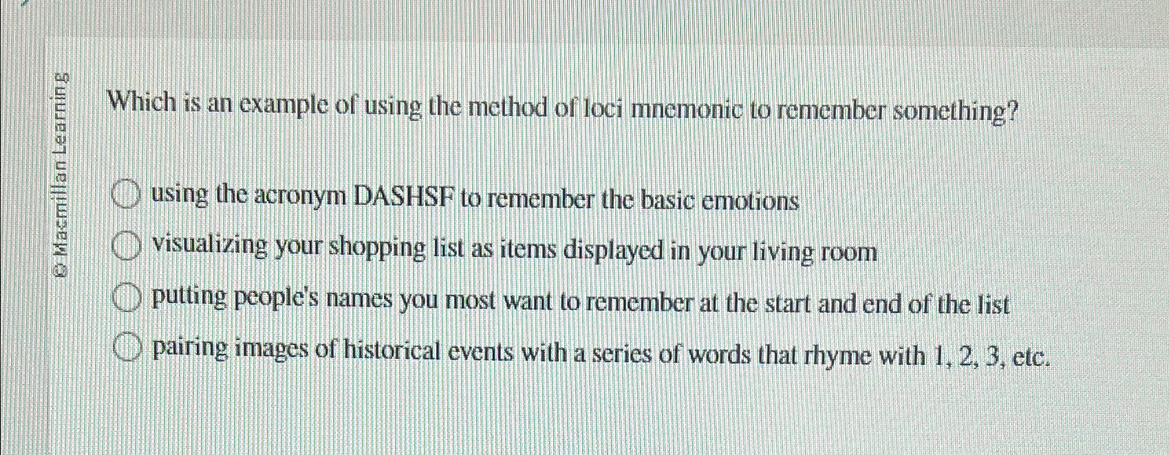 Solved Which is an example of using the method of loci | Chegg.com
