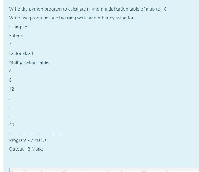 Solved Write the python program to calculate n! and | Chegg.com