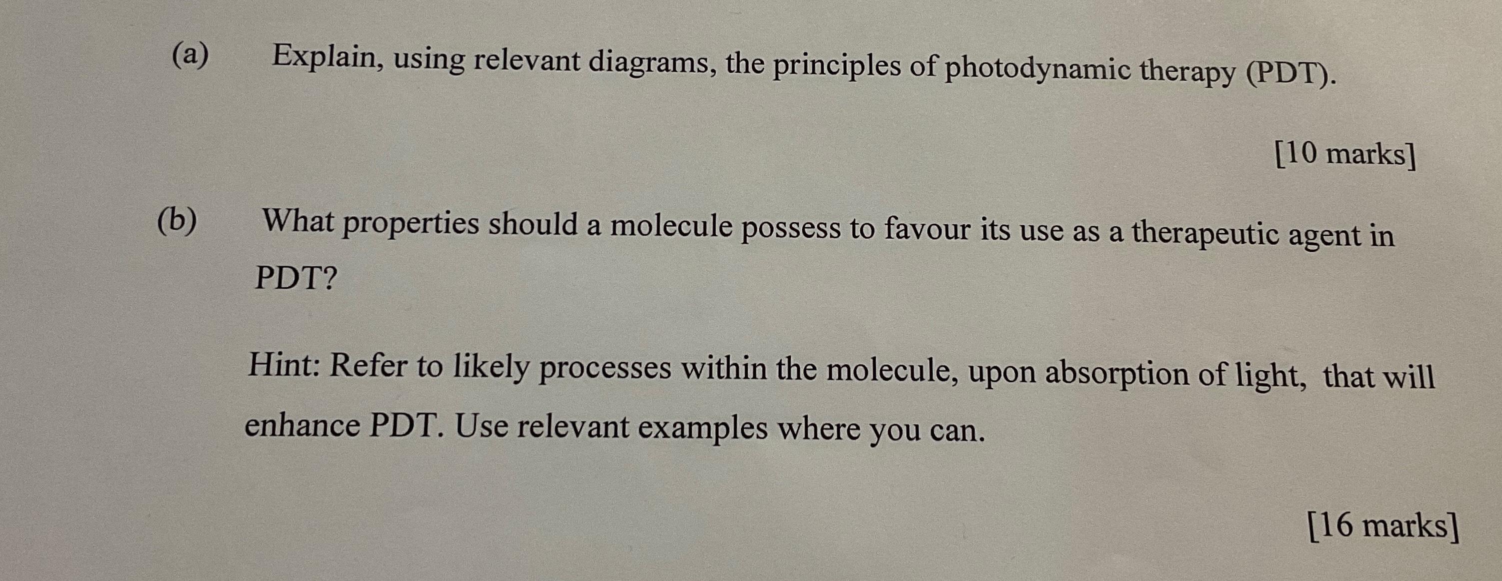 Solved (a) ﻿Explain, using relevant diagrams, the principles | Chegg.com