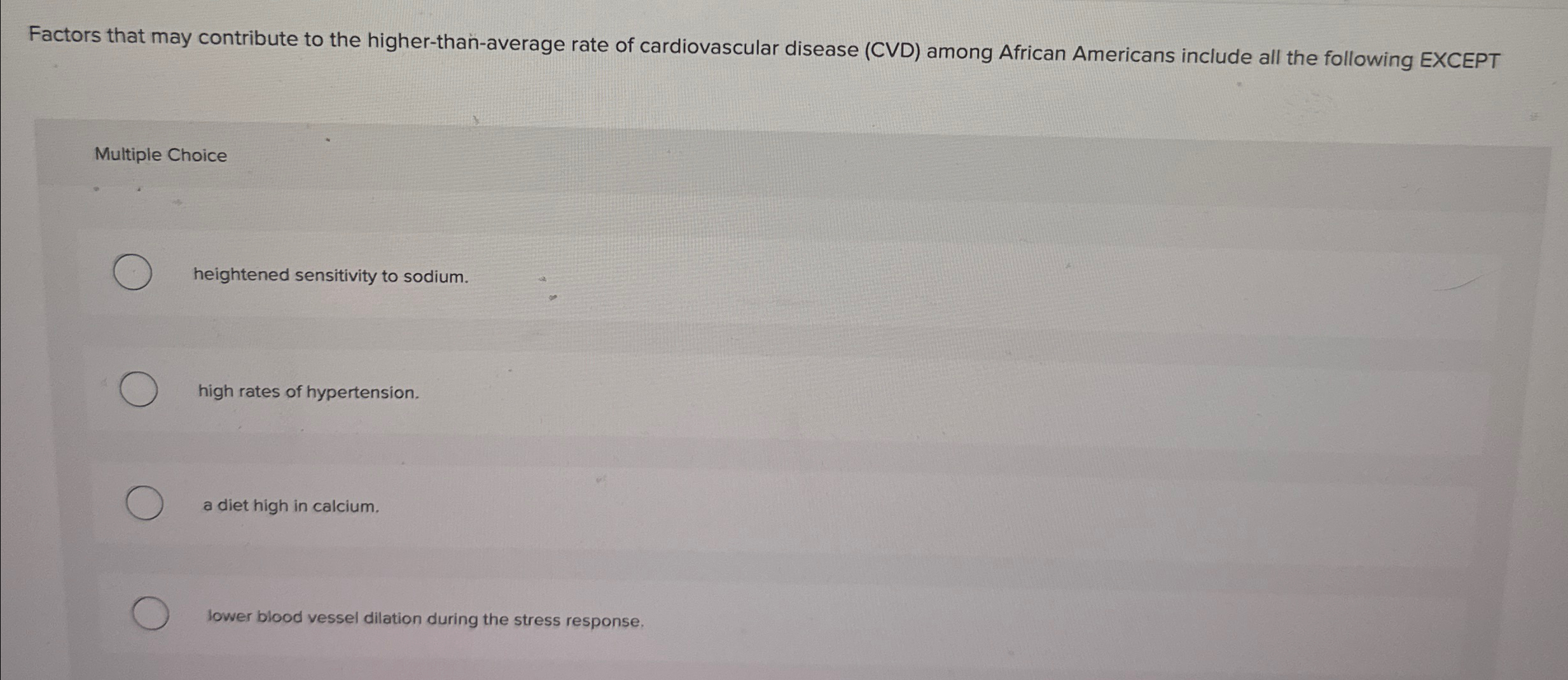 Solved Factors that may contribute to the | Chegg.com