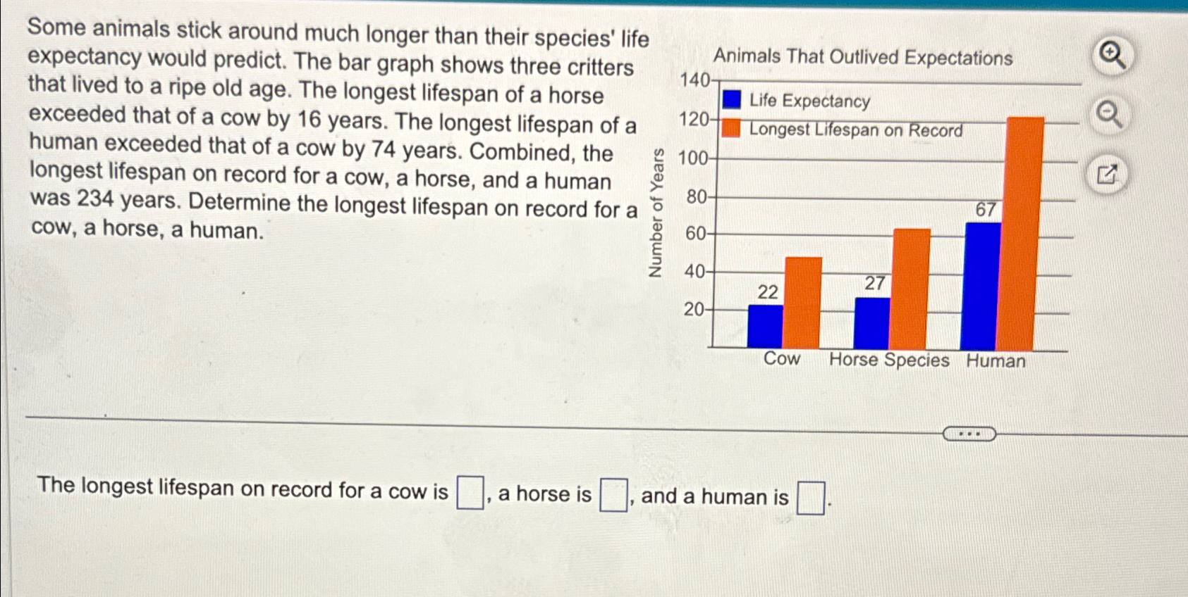 Solved Some animals stick around much longer than their | Chegg.com